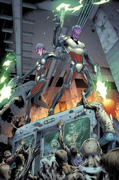 Aliens vs. Zombies #4 Reviews (2015) at ComicBookRoundUp.com